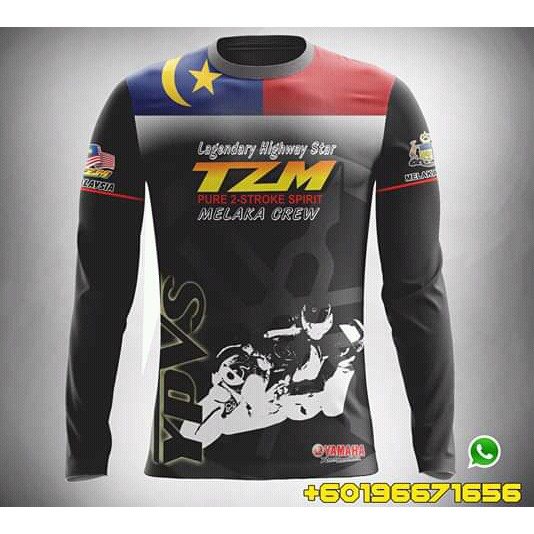 🇲🇾 MADE IN MALAYSIA - Baju Yamaha l TZM Semalaysia (Long Sleeve) | Shopee Malaysia