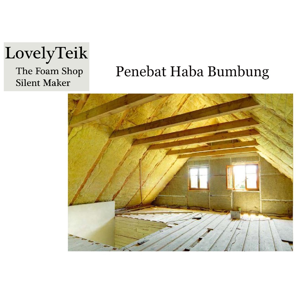 Ecowool Poly Grass Wool Heat Insulation/Penebat Haba Bumbung/Roofing ...