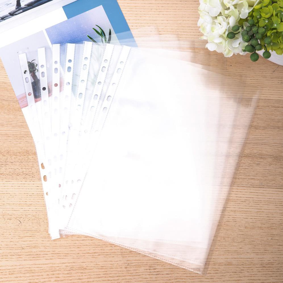 [File of 100 pcs with VAT] DELI/ Tra My Nylon Protective Sheet 11 Holes ...