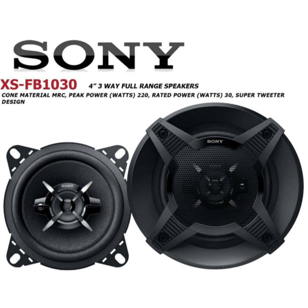 SONY XS-FB1630 6'' INCH 270 WATTS 3 WAY Car Coaxial Speaker System ...