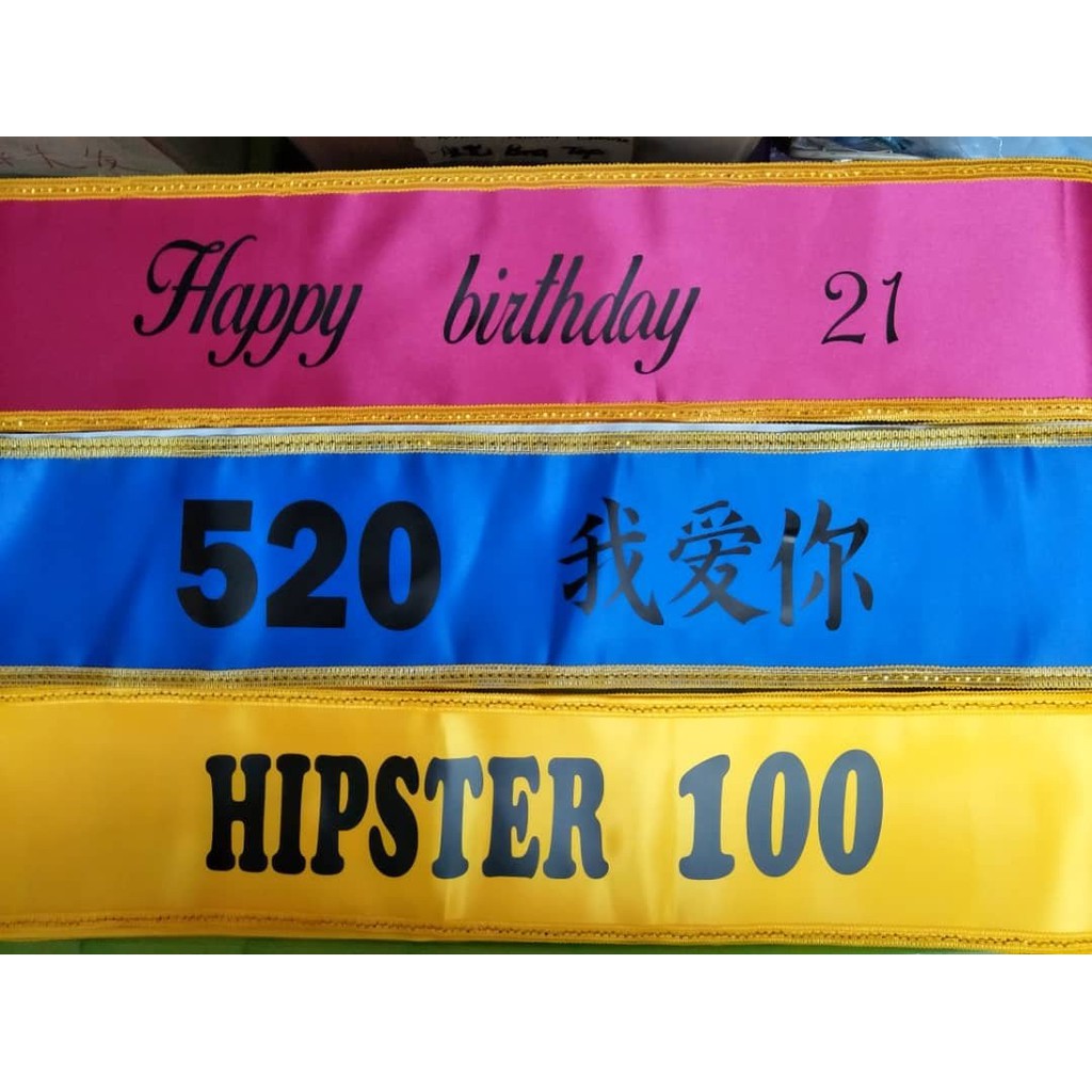 Sash Printing Custom Made Sash | Shopee Malaysia