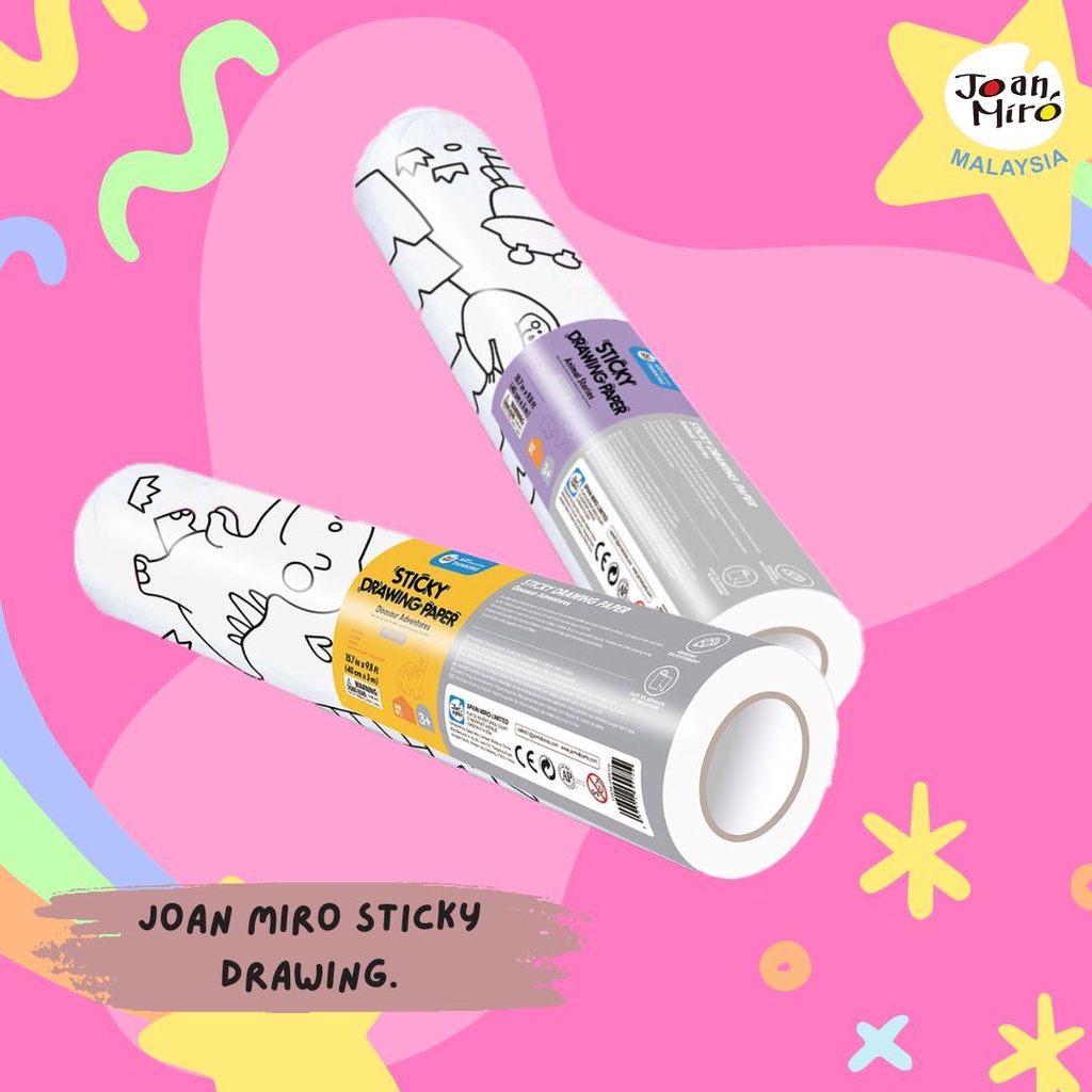 JM21 Joan Miro Sticky drawing paper - Animal stories & Dinosaur ...