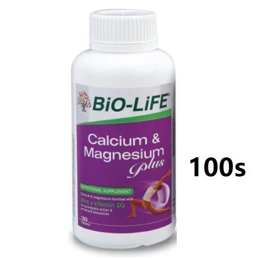 BiO LIFE Calcium Magnesium Plus (30s /100s) biolife bio-life calcium ...