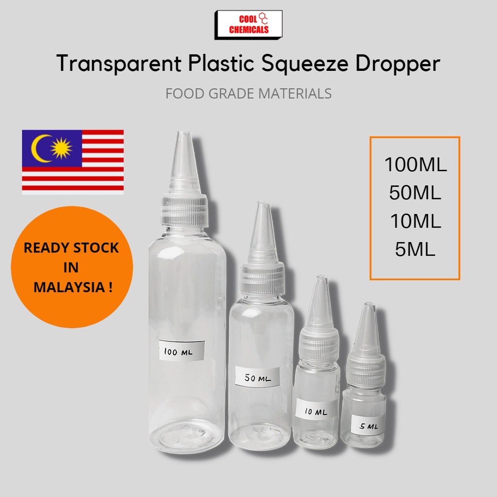 Plastic Squeeze Dropper Bottles Sharp Mouth Nozzle- Ink/ Glue ...