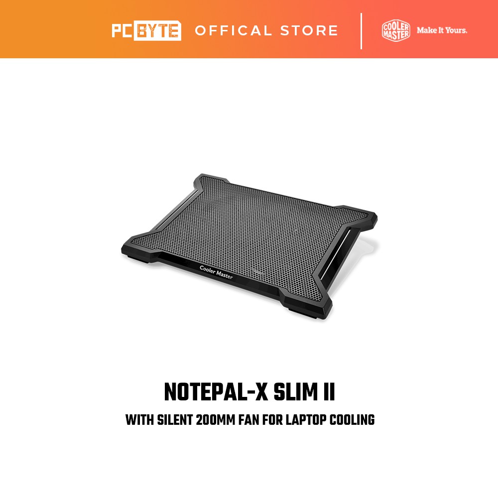Cooler Master NotePal X-Slim II Fan Notebook Cooler (200mm) | Shopee ...