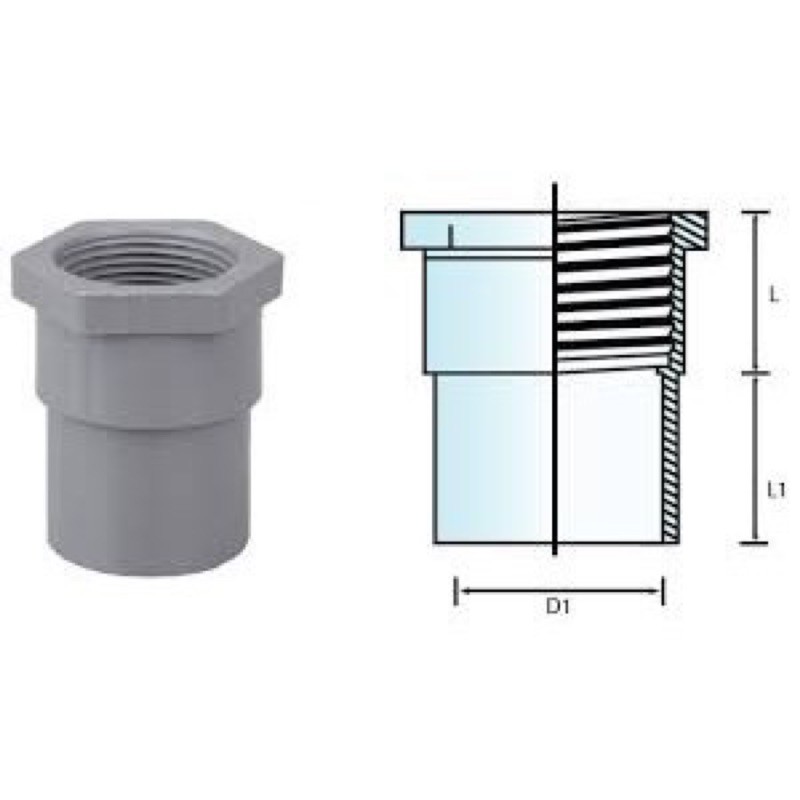 PVC FITTING PT SOCKET (15mm-50mm) | Shopee Malaysia
