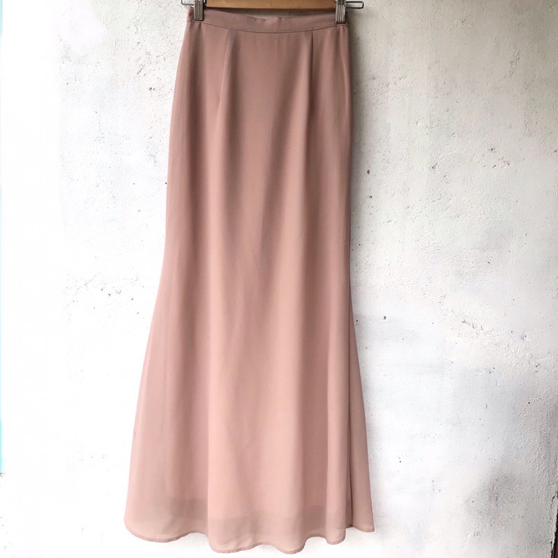POPLOOK Mermaid Skirt (Beige) (Preloved) | Shopee Malaysia