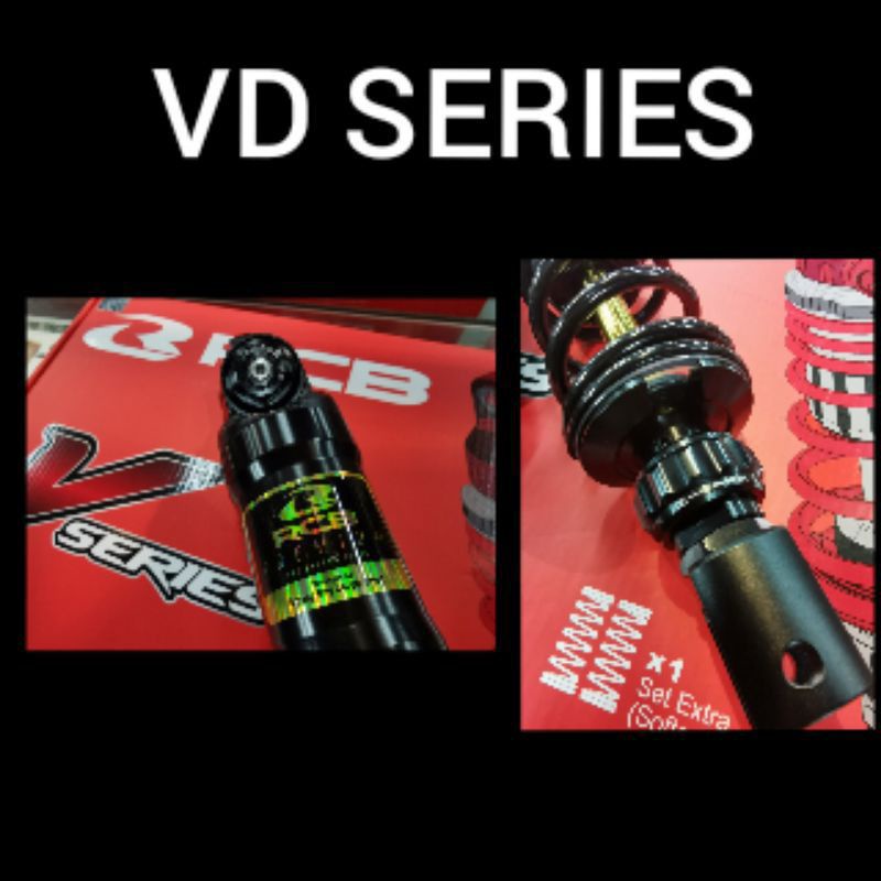 Absorber RCB RACING BOY Premium Black Gold VD SERIES NVX155 V1-V2 NMAX ...