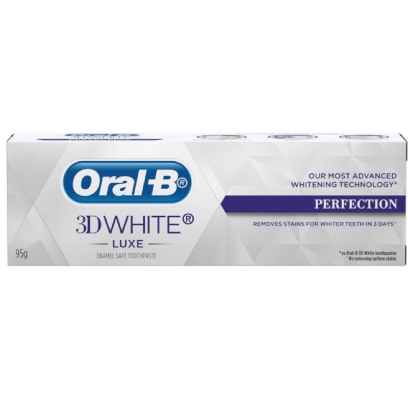 Oral-B 3D White Luxe Perfection Toothpaste (95g) | Shopee Malaysia