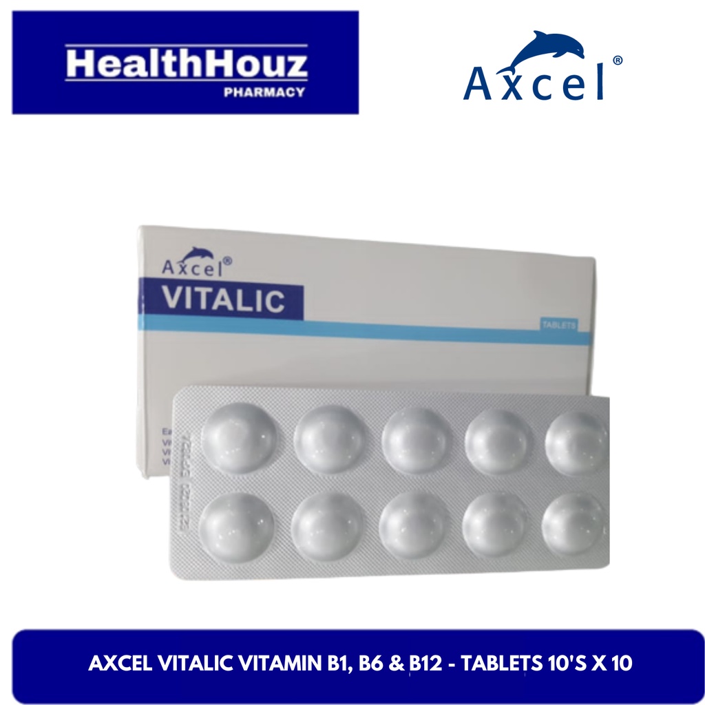 Axcel Vitalic Vitamin B1, B6 & B12 - TABLETS 10'S X 10 | Shopee Malaysia