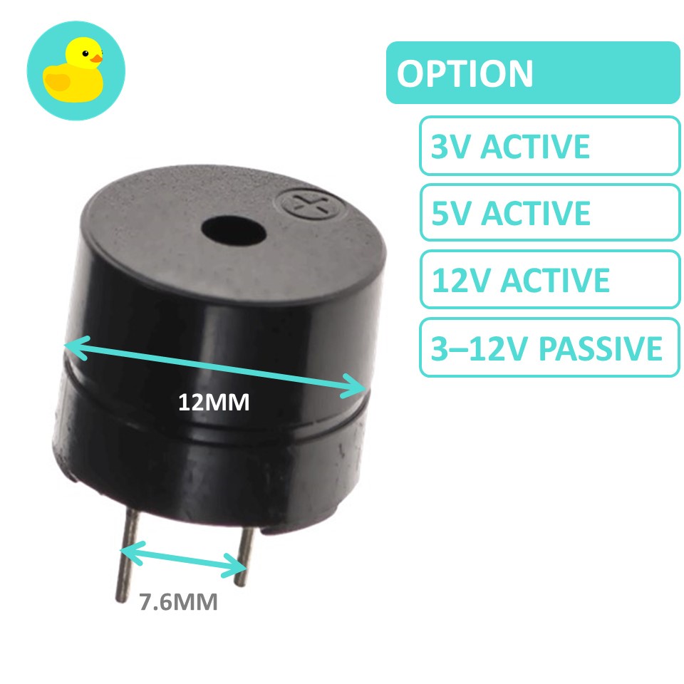 Passive / Active Buzzer Speaker 3V - 12V | Shopee Malaysia