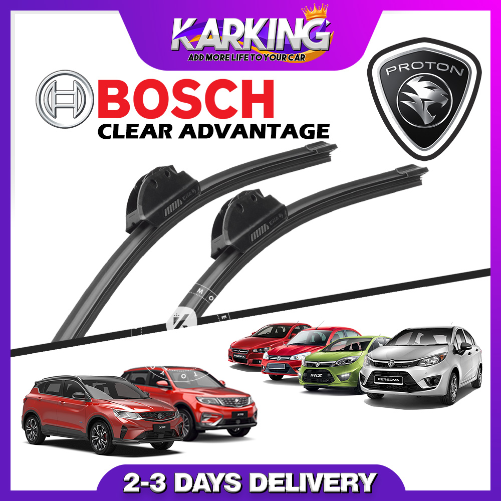 PROTON Bosch Clear Advantage Wiper Blade Set X50 Saga Iswara Waja Wira Perdana Persona Iriz ...