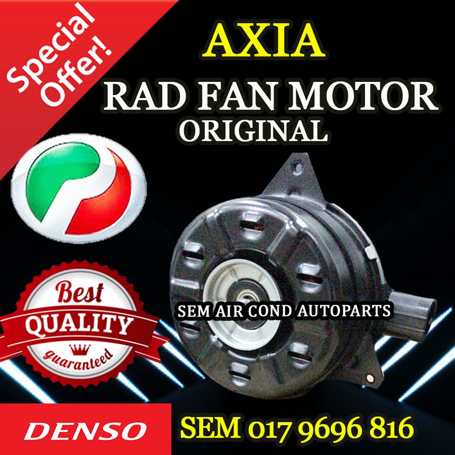 PERODUA AXIA ORIGINAL DENSO ND RAD/ RADIATOR FAN MOTOR (CAR AIRCOND ...