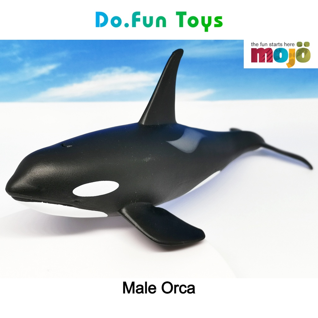 Mojo Animal Figurine | Male ORCA/ Toy Miniature Killer Whale Animal ...