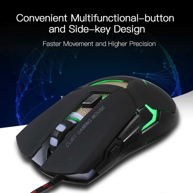 Gaming Mouse Wired RGB Ergonomic Game Mouse USB Computer Mice PC Laptop ...