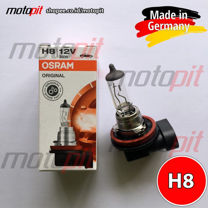 Original Osram Halogen H8 35W Standard Light Bulb Spare Parts | Shopee ...
