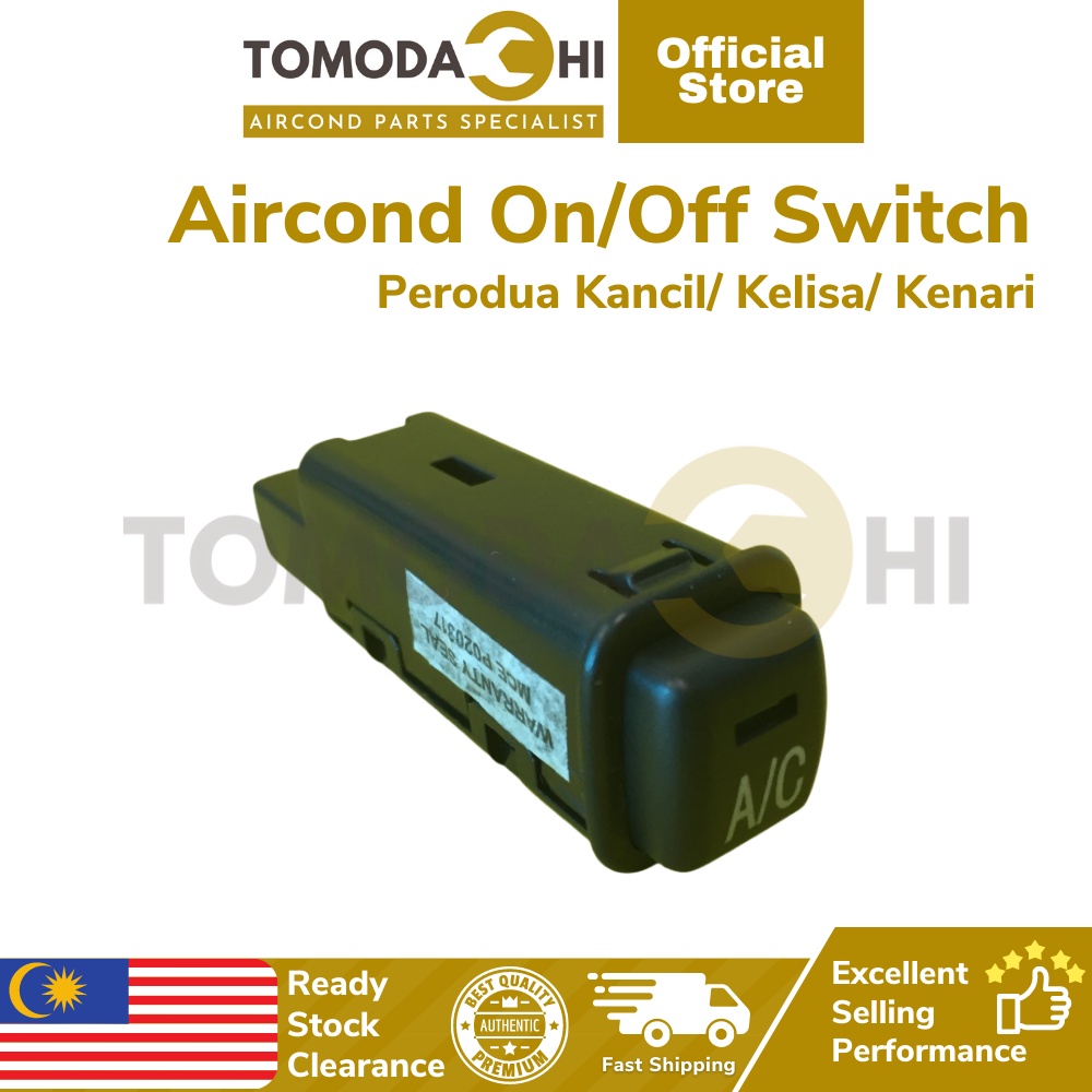 TOMODACHI Car Air Cond On/Off Aircond Switch Perodua Kancil Kelisa ...
