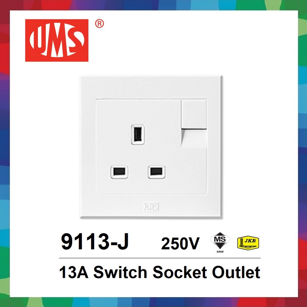 UMS 3 Series Switch & Socket / Suis plug socket / 13A Switch Socket ...