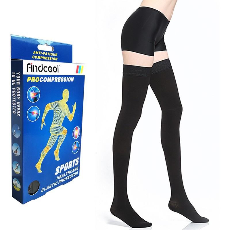 Findcool 15-21mmHg Gradient Compression Stockings Women Closed Toe ...