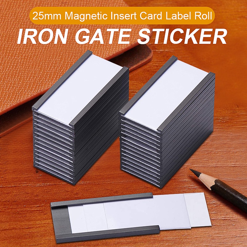 50Pcs Magnetic Label Holders with Data Card Holders (1 x 2 Inch ...