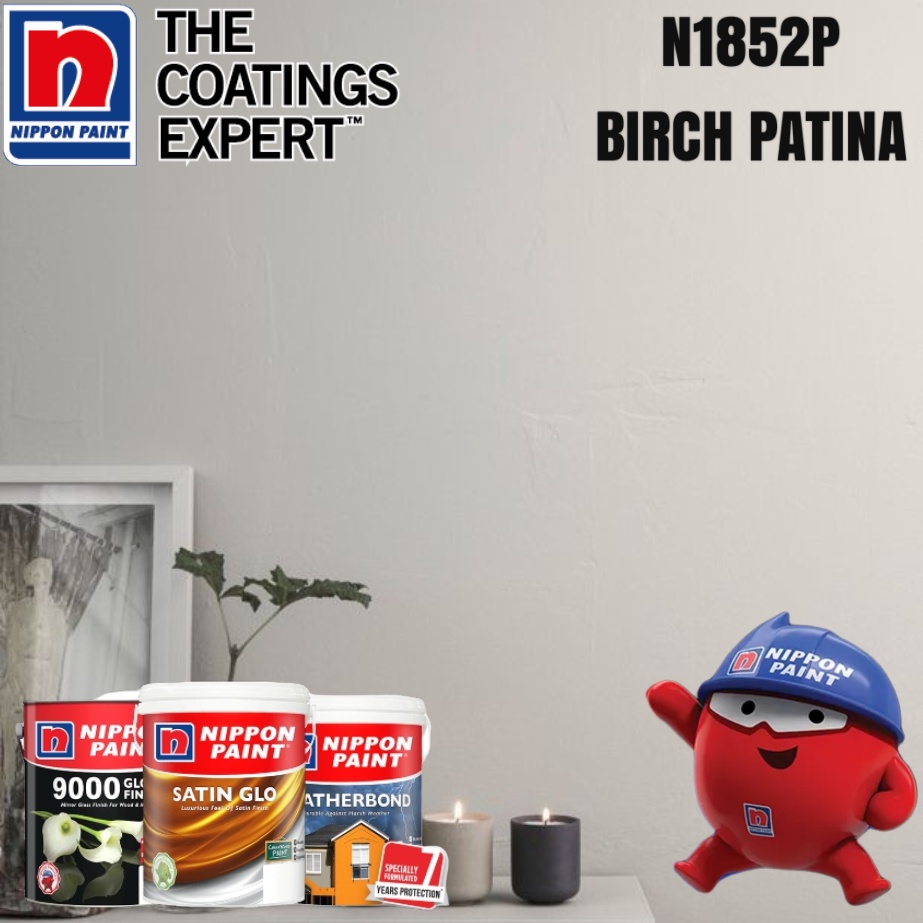 NIPPON 5 LITER N1852P BIRCH PATINA INTERIOR EXTERIOR WALL PAINT/WOOD ...