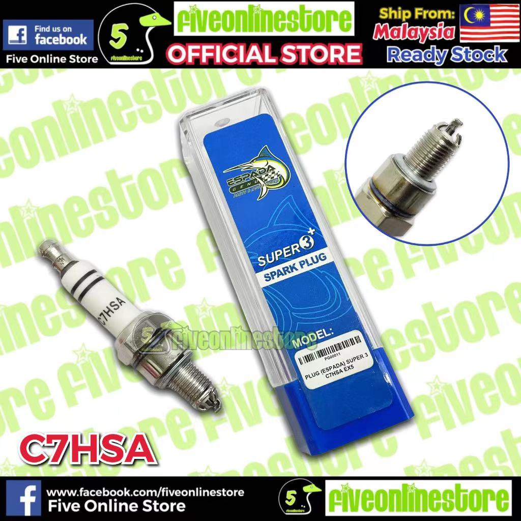 ESPADA Racing Super Spark Plug (3 KAKI) Super 3 EX5 LC135 Y15ZR RS150 ...