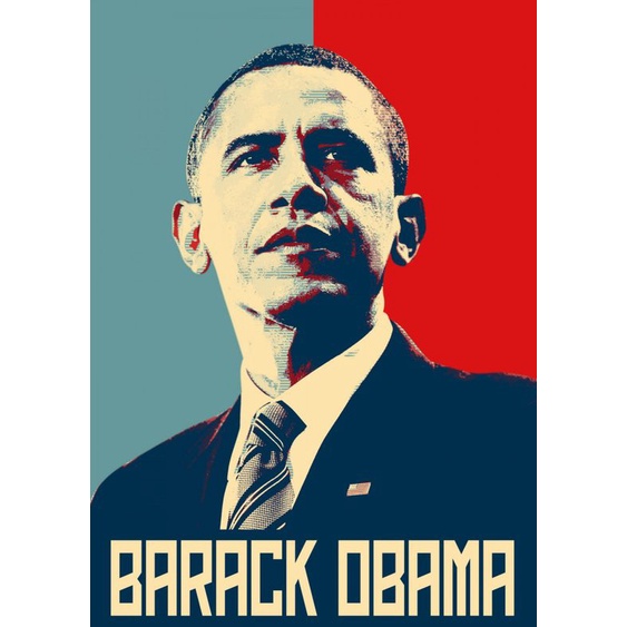 Barack OBAMA WALL POSTER (CAN CUSTOM IMAGES) | Shopee Malaysia