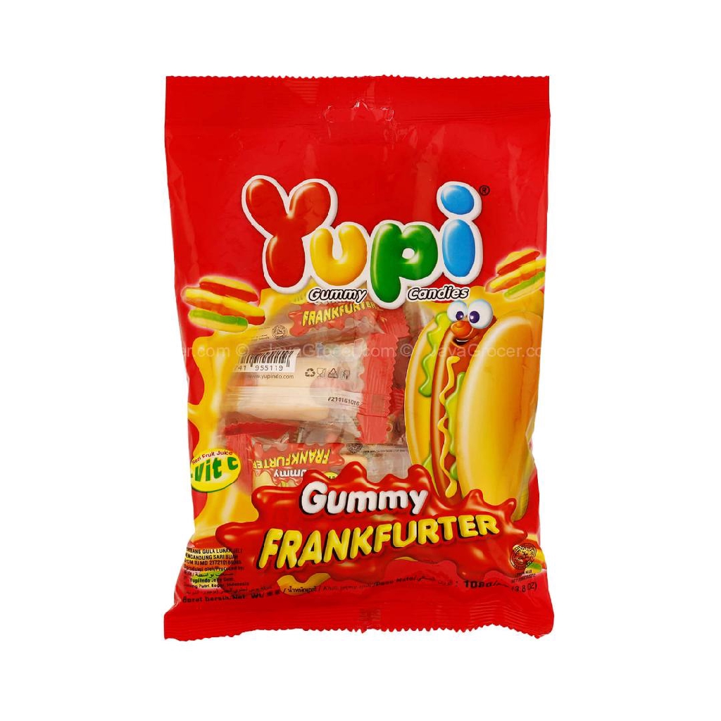 96g Original Yupi Gummy Frankfurter Hotdog HALAL (LOCAL READY STOCKS ...