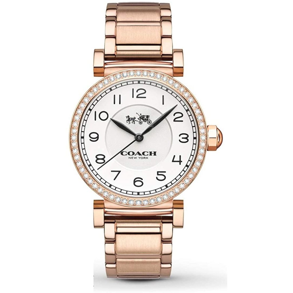 Authentic Coach Women Madison Rose Gold Dial Stainless Steel Watch ...