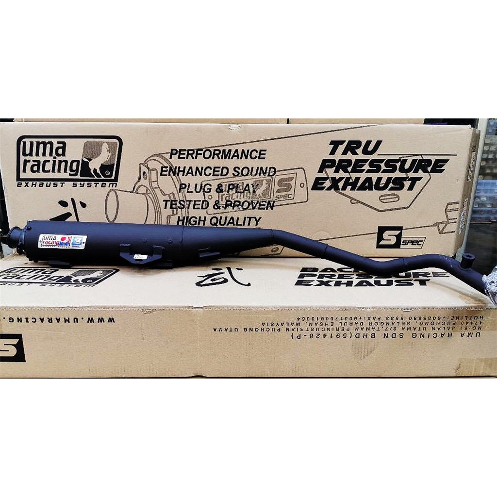 100% ORI UMA RACING EXHAUST PIPE TRU & BACK PRESSURE Y15 / RS150 & RSX150 / LC135 4S V2-V4 & V5 ...