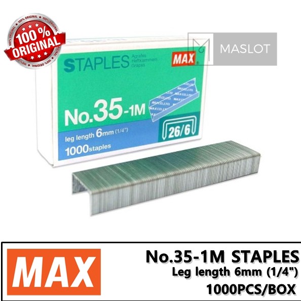 MAX 35-1M STAPLES (1000s) | Shopee Malaysia