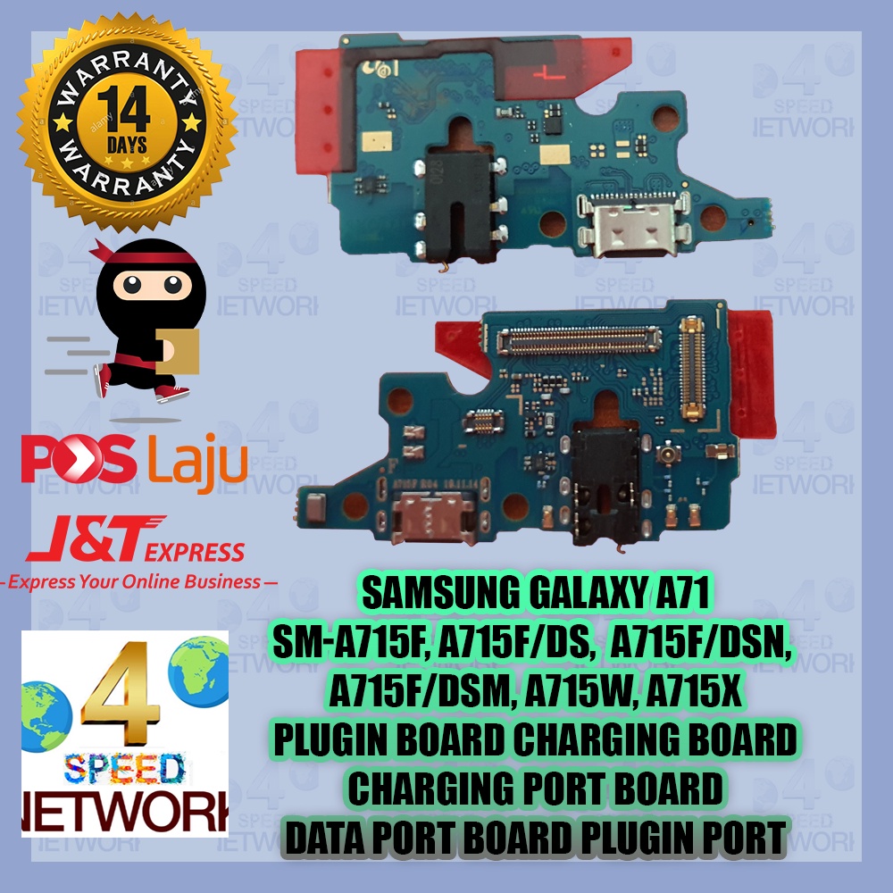 FOR SM A71 SM-A715F DS A715 A715W A715X Plug In Charging Port Board ...