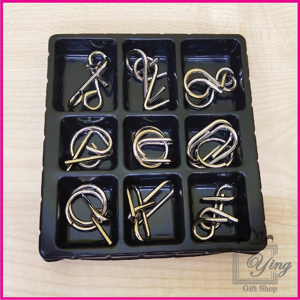 🎁Ready Stock🎁Baffling Wire Puzzle IQMetal Brain Teaser Puzzle Game ...