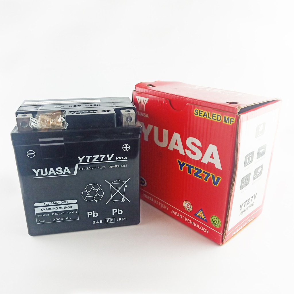 🔥READY STOCK 🇲🇾 Yuasa YTZ7V 12V High Performance Maintenance Free ...