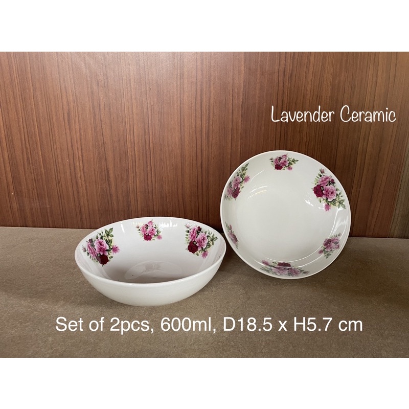 🍱🍜7” Sup Mangkuk/2 pcs，soup bowl 陶瓷汤碗/2 pcs，pinggan mangkuk🥝#74 ...