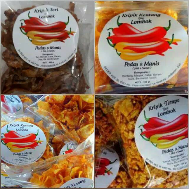 Potato Chips / Teri / Tempe Tjap Lombok | Shopee Malaysia