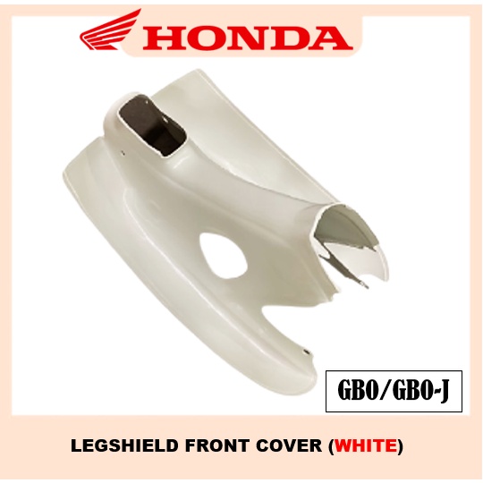 Honda Gbo Legshield Kepak Wing Sayap Leg Shield Front Cover Putih Depan Dada Plastic White Gboj