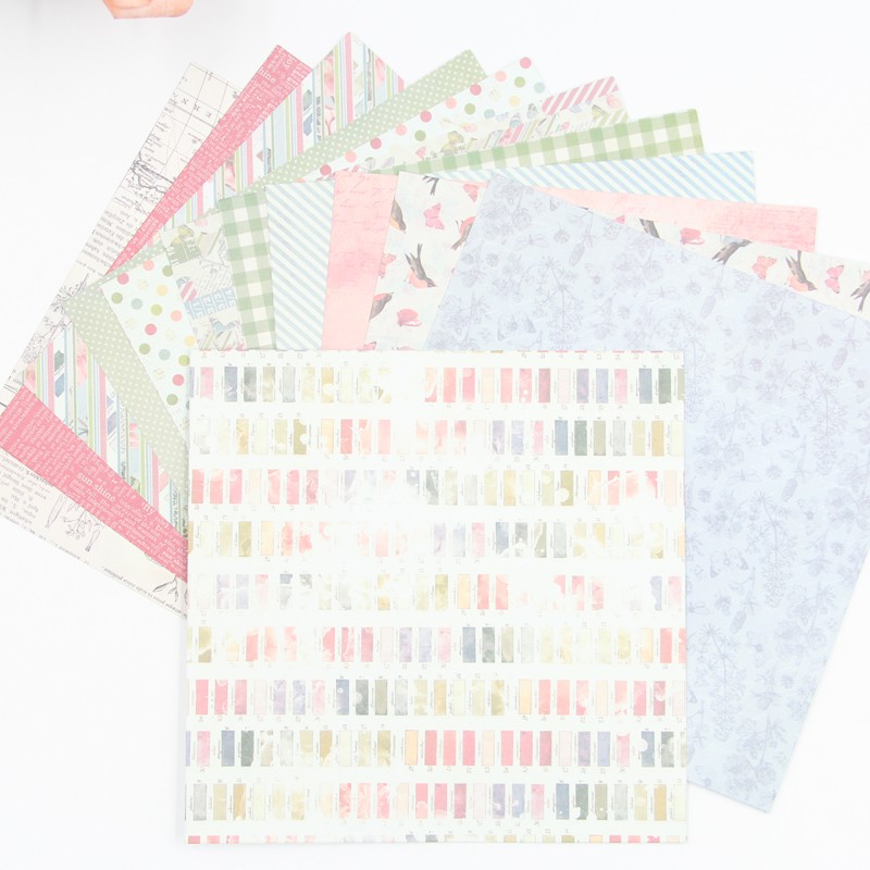 Paper pack 6"x6" Simple Vintage Botanicals 12sheet creative papercraft ...