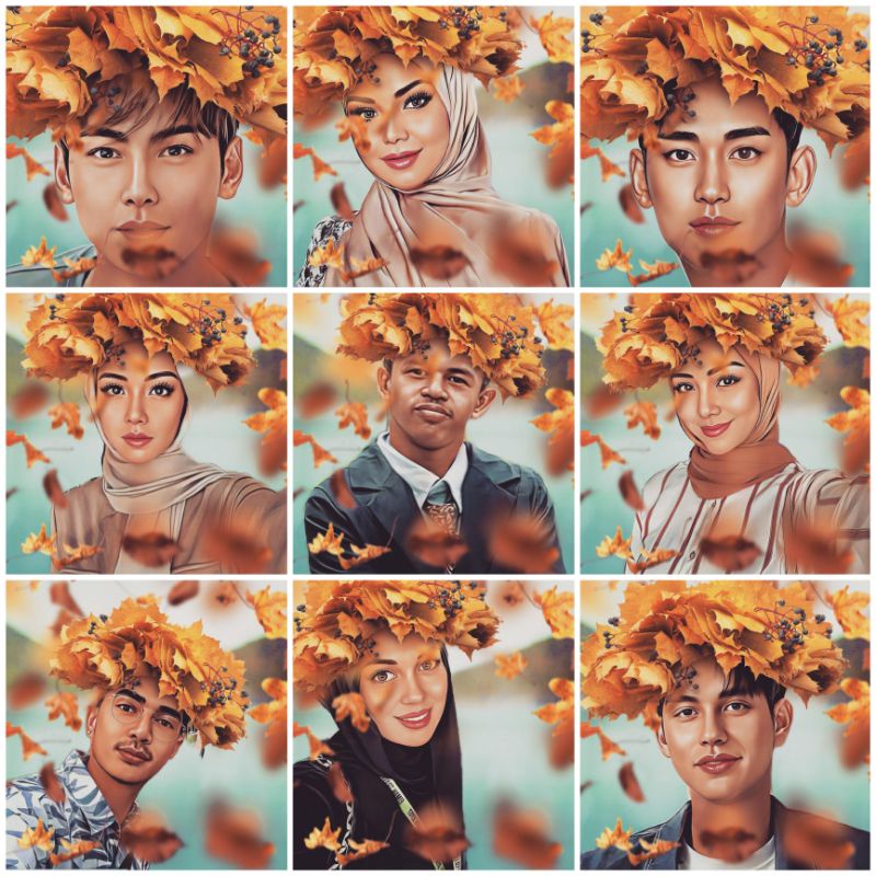 Gift Photo Potret Leaf 4 (Free Editing) | Shopee Malaysia