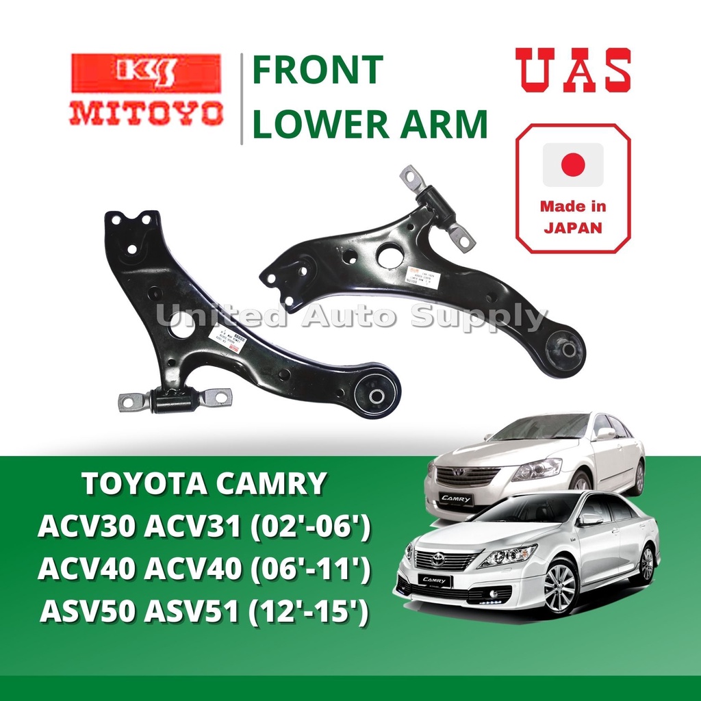 MITOYO Japan Lower Arm Front for TOYOTA Camry ACV40 ACV41 ASV50 ASV51 ACV31 ACV30 2002-2018 ...