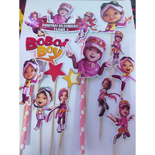 YAYA BOBOIBOY CAKE TOPPER | Shopee Malaysia