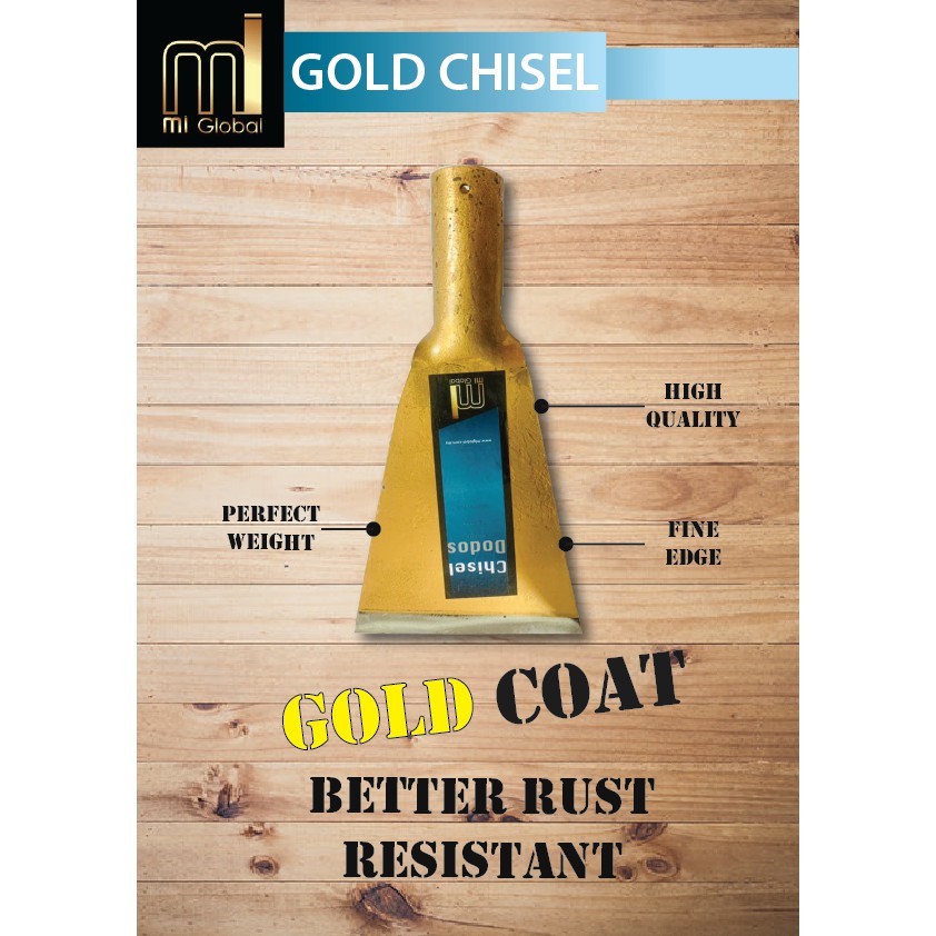 MI GLOBAL GOLD COAT CHISEL (DODOS) | Shopee Malaysia