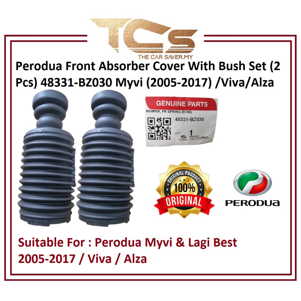 Perodua Front Absorber Cover With Bush Set (2 Pcs) 48331-BZ030 Myvi ...