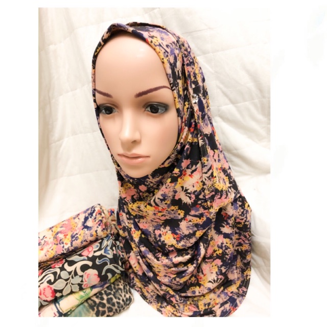 🔥HOT🔥shawl premium cotton bercorak, ironless dan kain sejuk | Shopee ...