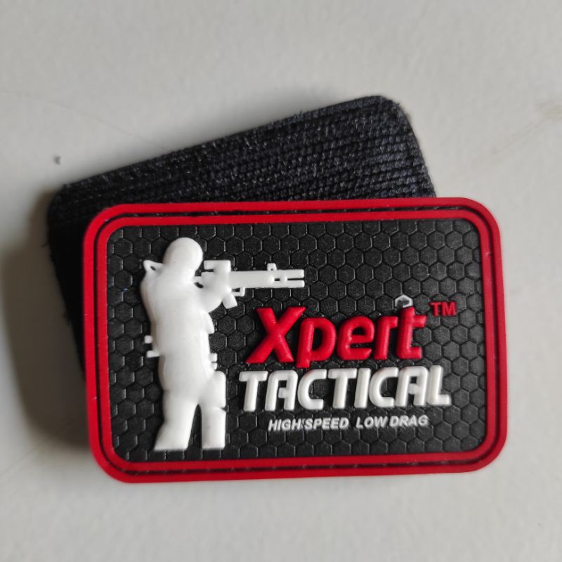 Patch RUBBER LOGO XPERT TACTICAL 3D Embossed/VELCRO RUBBER EMBLEM PATCH ...