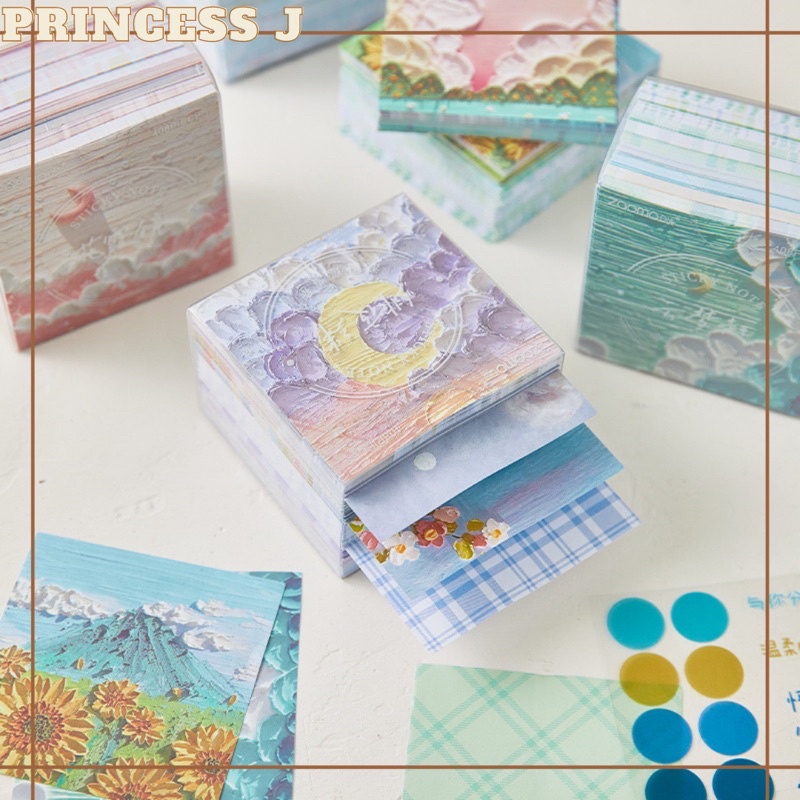 【PRINCESS J】50pcs Ins memo pad journal decoration writing paper non ...
