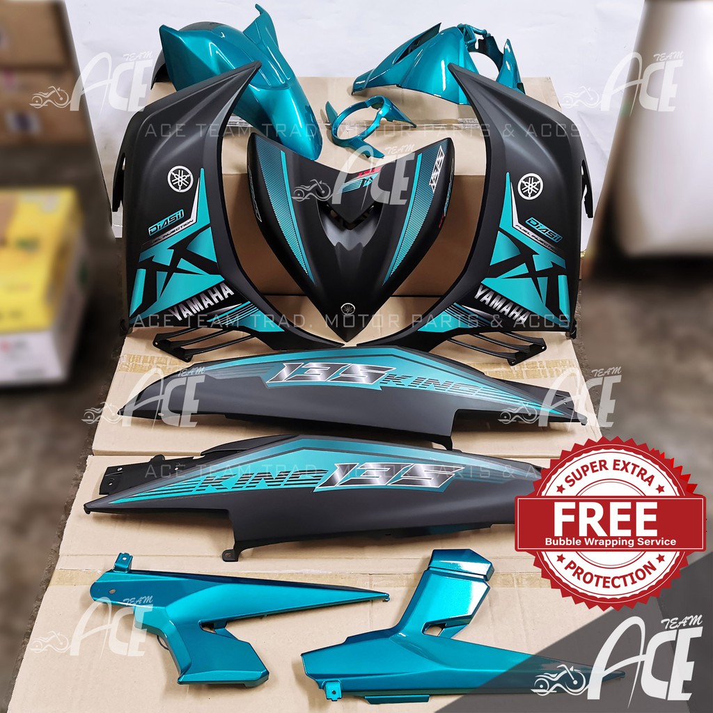 [LIMITED] Coverset LC135 V2 V3 V4 V5 MX King Cyan Gold/ Yamaha LCV2 ...