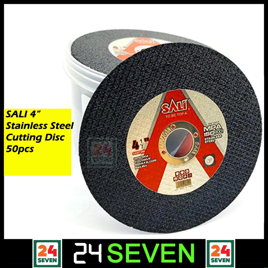 TWENTYFOURSEVEN - SALI 4” Stainless Steel Cutting Disc 50pcs | Shopee ...