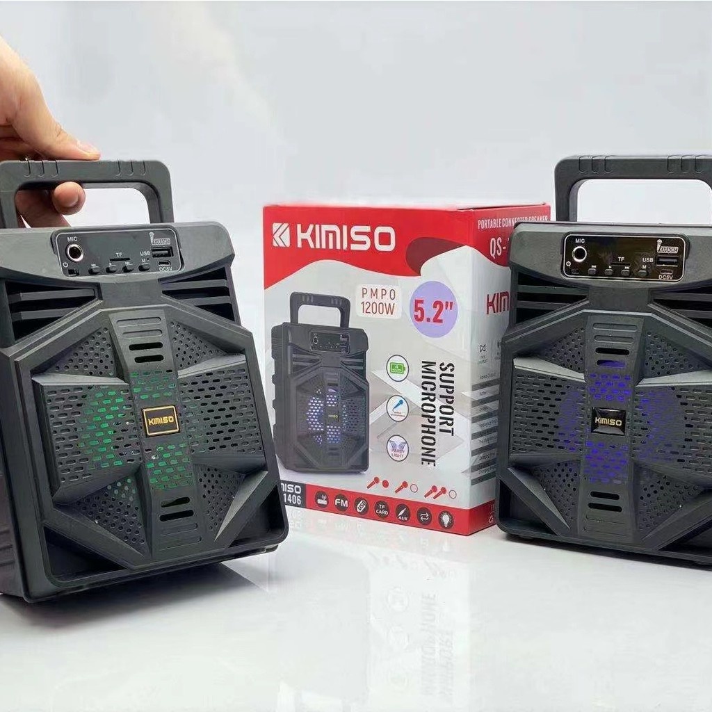 kimiso QS-1406 Wireless Portable Bluetooth Speaker With Led Light ...