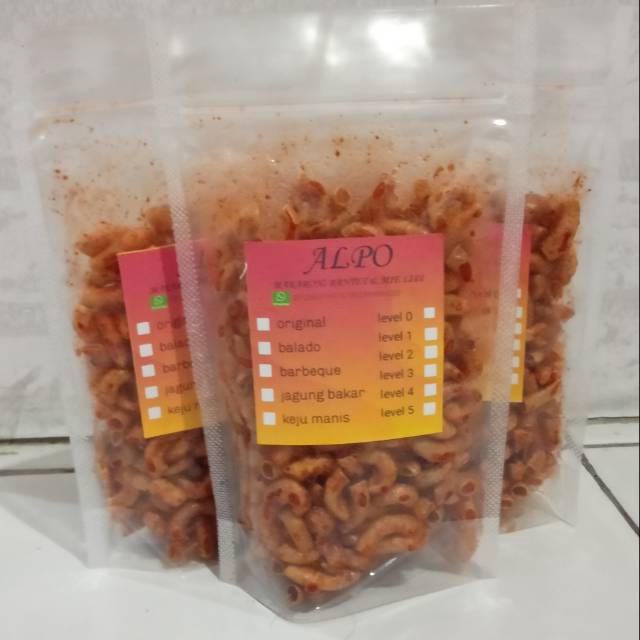 , Macaroni Fried BANTET ALPO Sweet Spicy BALADO Flavor 100GRAM | Shopee ...